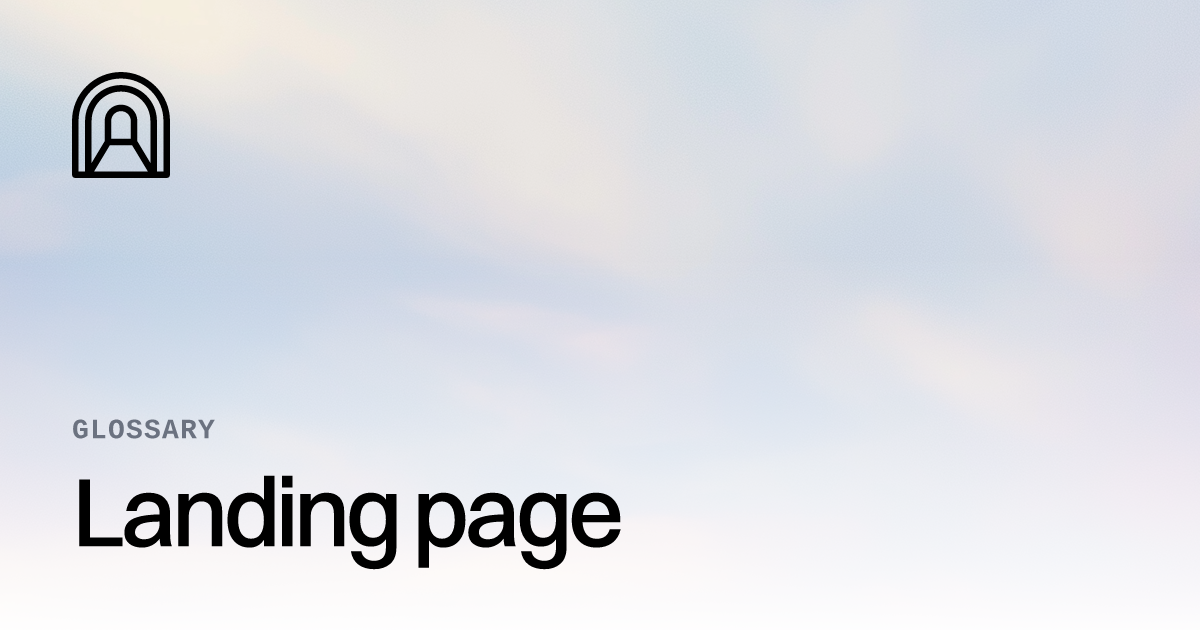 Landing page Landing page